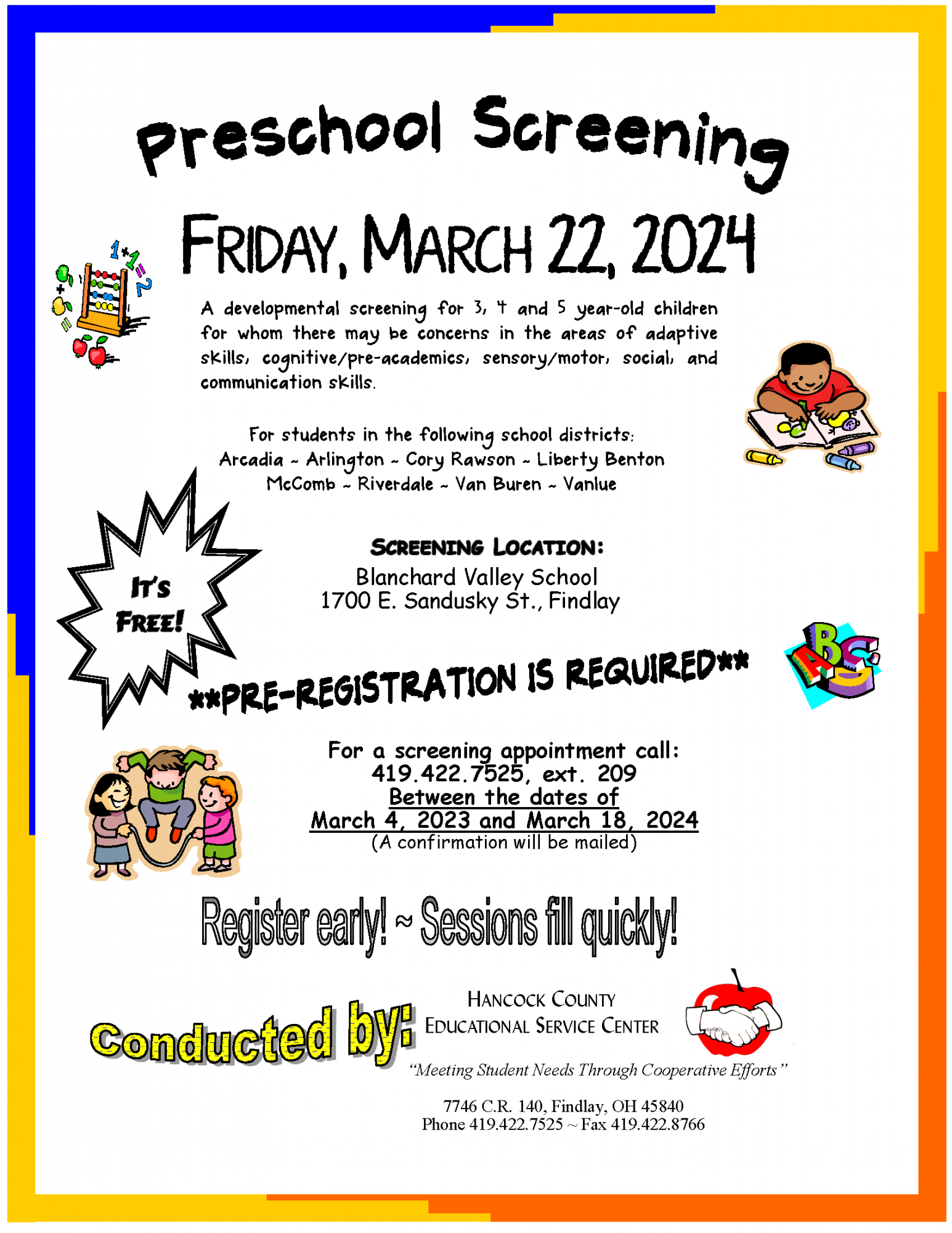 Preschool Screening - Arlington Local Schools