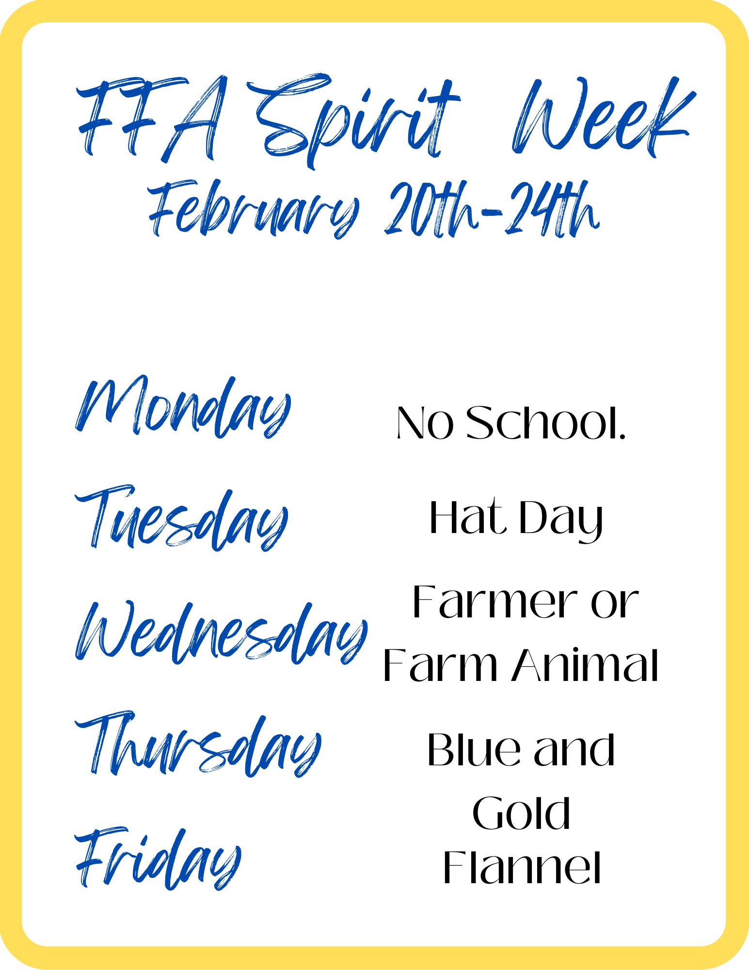 Celebrate FFA Week with Spirit - Arlington Local Schools