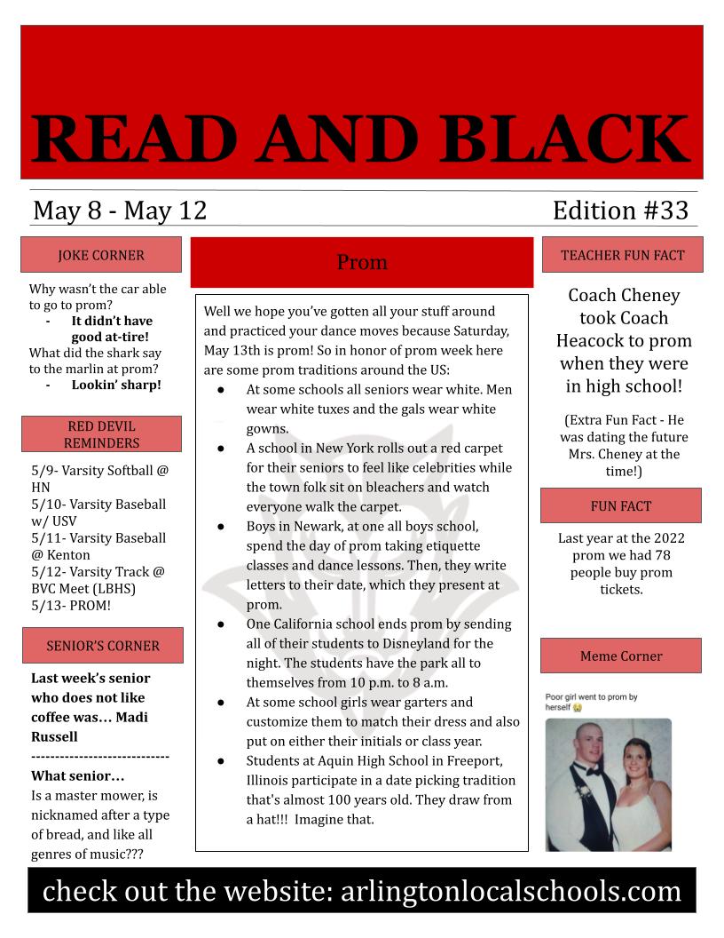Read and Black - Arlington Local Schools